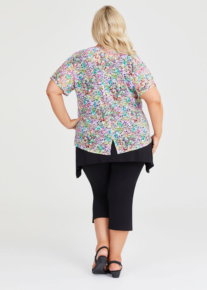 Shop Plus Size Ditsy Mesh Top, Multi | Taking Shape AU
