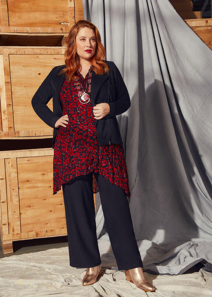 Shop Plus Size Chiffon Layered Print Tunic in Print | Sizes 12-30 ...