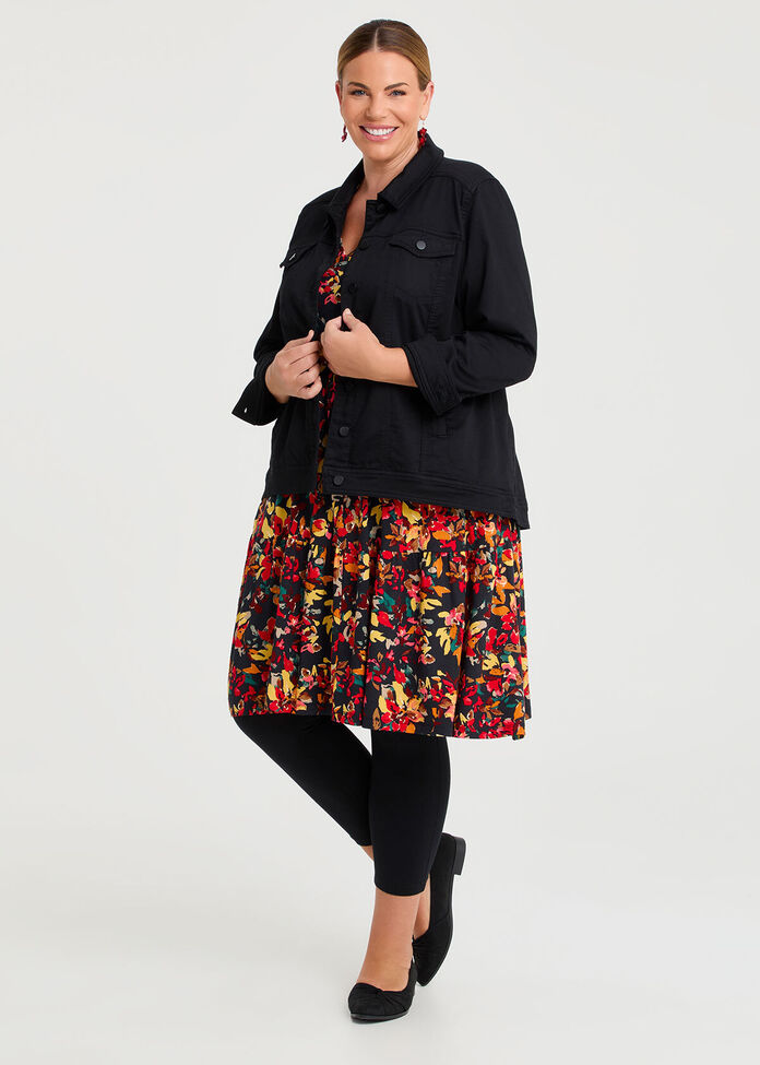 Shop Plus Size Pearl Printed Tier Dress, Floral | Taking Shape NZ