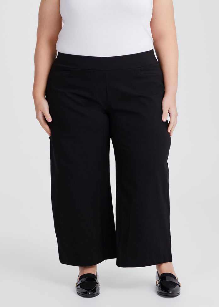 Petite Plus Size Freya Straight Leg Pant (Black) | Taking Shape AU