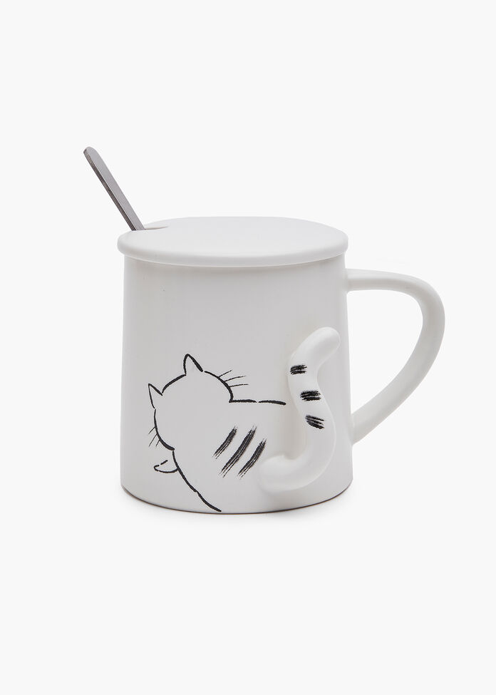 Shop Cat Mug With Lid | Accessories | Taking Shape AU