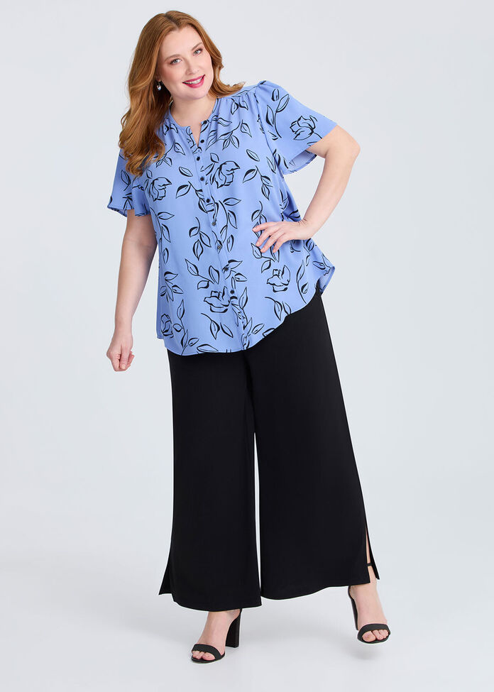 Shop Plus Size Leila Short Sleeve Top, Blue | Taking Shape AU