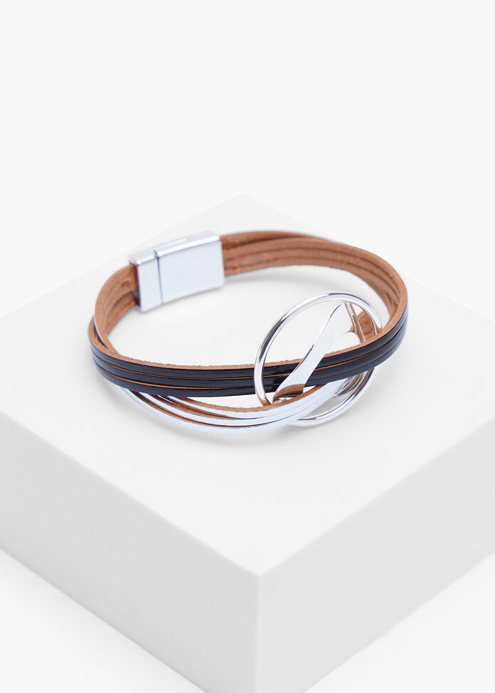 Shop Thin Circle Magnetic Bracelet in Black | Accessories | Taking Shape NZ