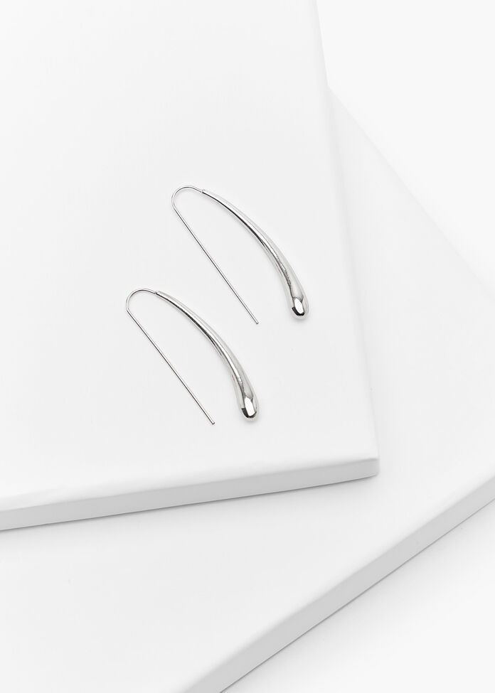 Shop Clean Metal Long Earrings | Accessories | Taking Shape AU