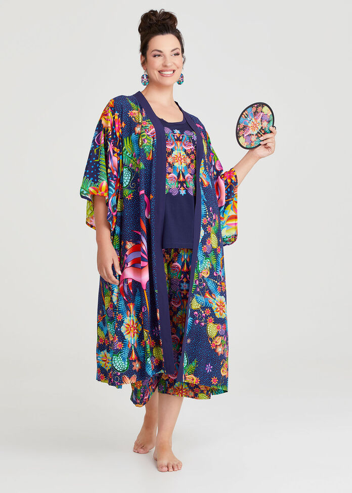 Shop Plus Size Flamingo Love Robe, Multi | Taking Shape AU