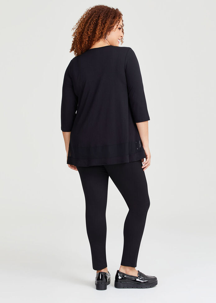 Shop Plus Size Button Detail Bamboo Top, Black | Taking Shape AU