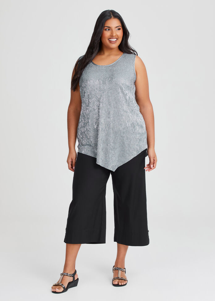Plus Size Women's Time To Shine Tank in Silver | Taking Shape AU