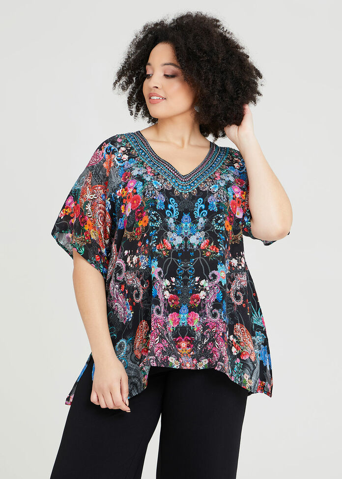 Shop Plus Size Natural Lexi Top in Multi | Taking Shape AU