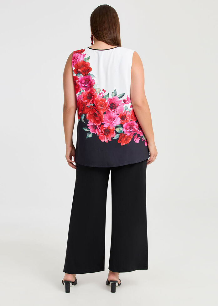 Shop Plus Size Floradora Border Tunic, Floral | Taking Shape AU