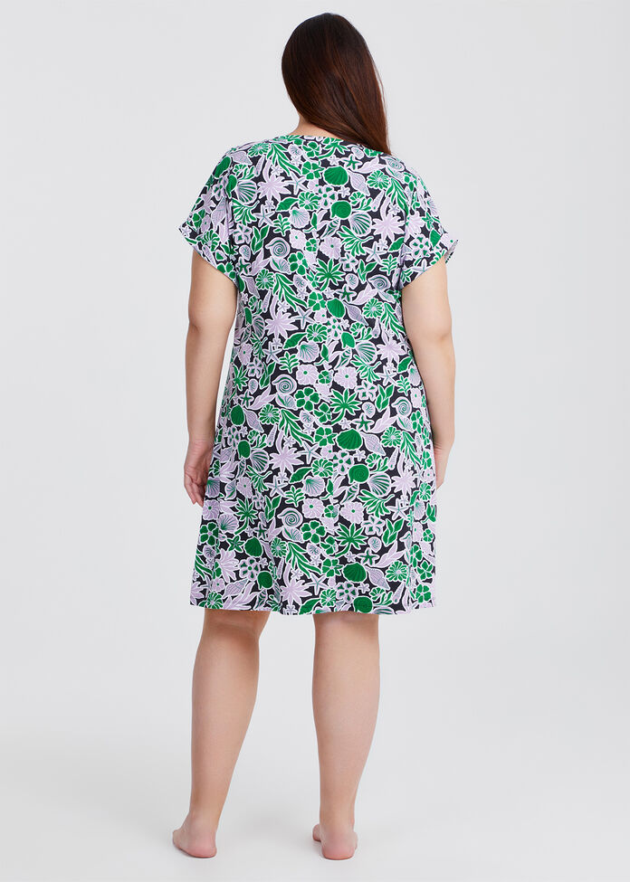 Shop Plus Size Australian Cotton Shells Nightie, Multi | Taking Shape NZ