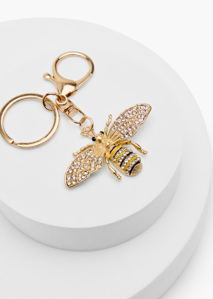 Shop Bling Gold Bee Keychain in Multi | Accessories | Taking Shape AU