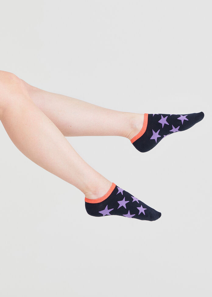 Shop 3 Pack Bamboo Happy Ankle Socks in Multi | Accessories | Taking ...