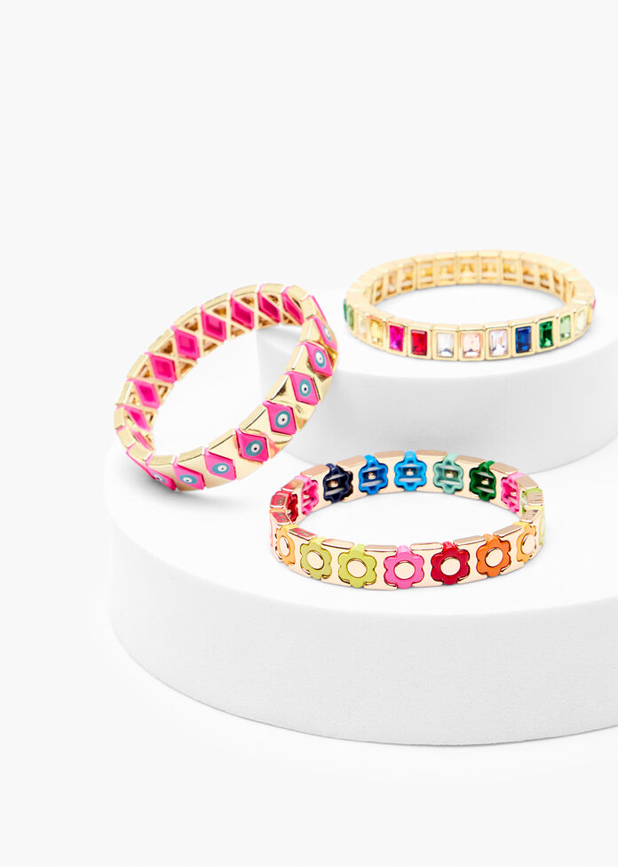 Shop Diamond Stretch Bracelet in Multi | Accessories | Taking Shape AU