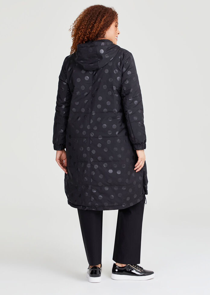 Shop Plus Size Spot Puffer Jacket Black, Black | Taking Shape AU