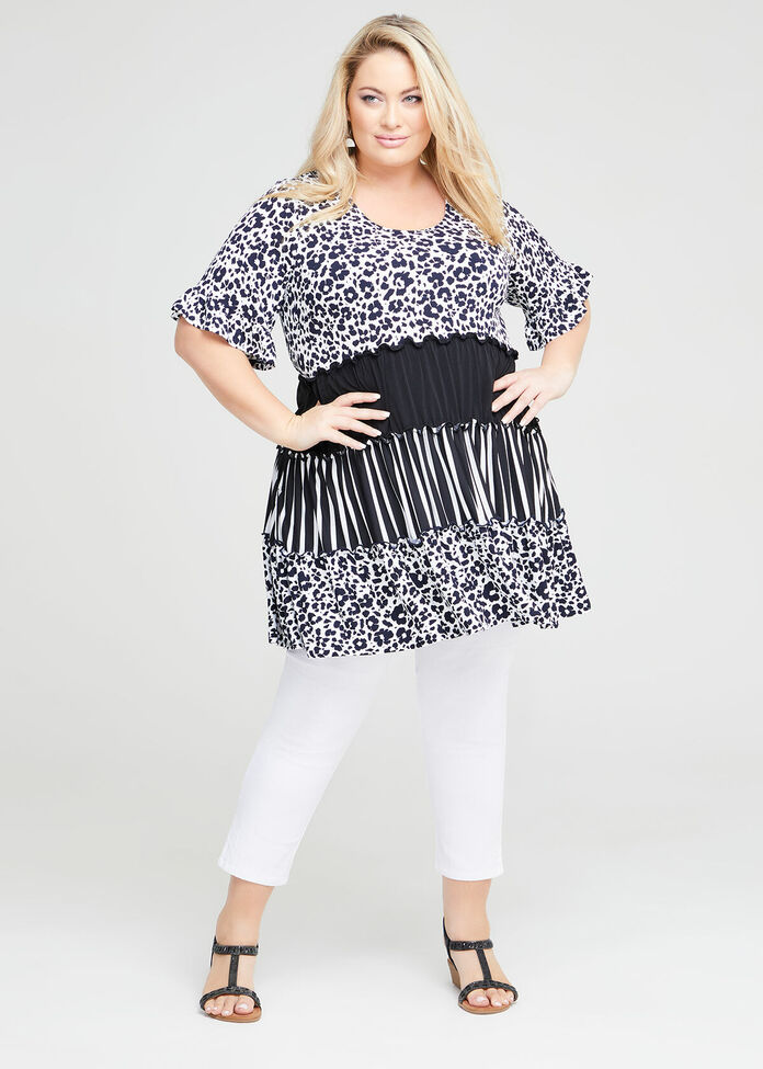 Shop Plus Size Animal Tier Layer Tunic, Multi | Taking Shape AU