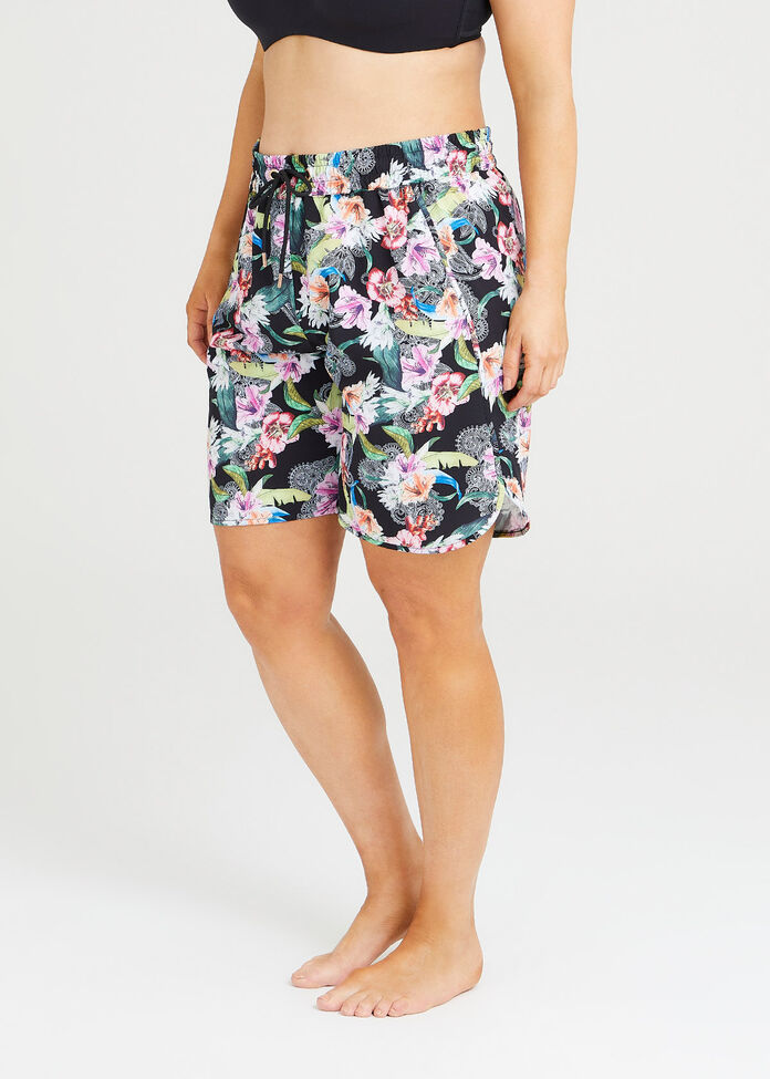 Shop Plus Size Floral Print Boardshort, Multi | Taking Shape AU