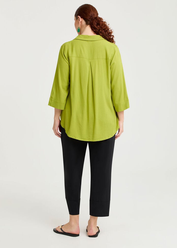Shop Plus Size Natural Out And About Top, Green | Taking Shape AU