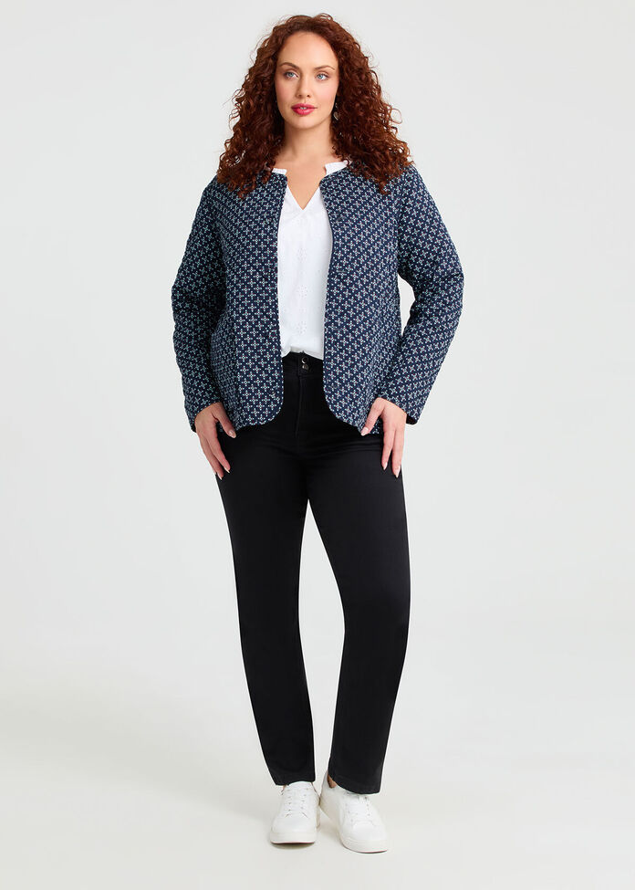Shop Plus Size Cotton Broderie Sleeve Top, White | Taking Shape NZ
