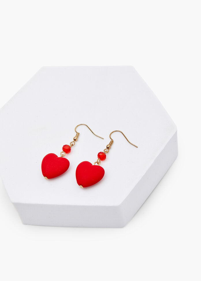 Shop Red Heart Earrings in Red | Accessories | Taking Shape AU