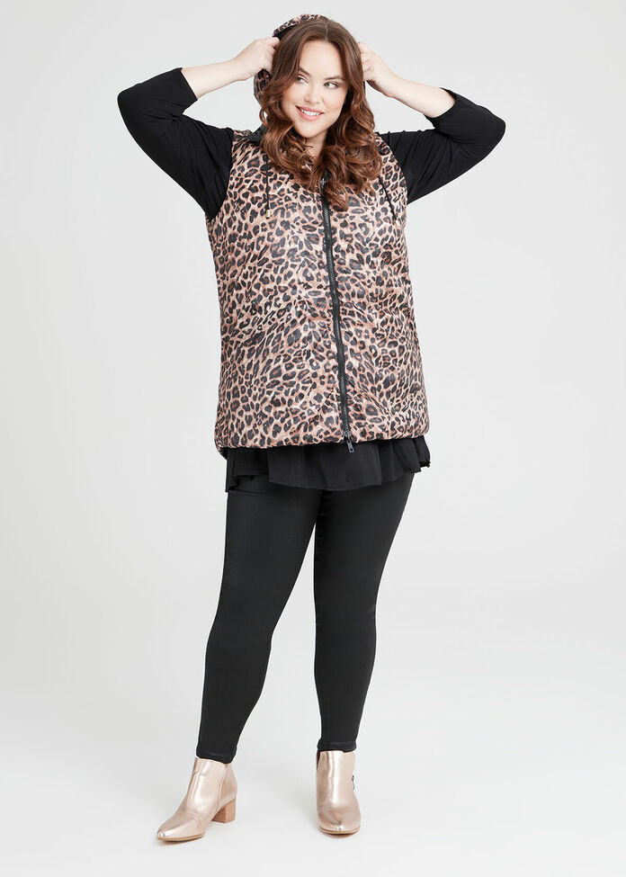 Shop Plus Size Reversible Chloe Puffa Vest, Black | Taking Shape AU