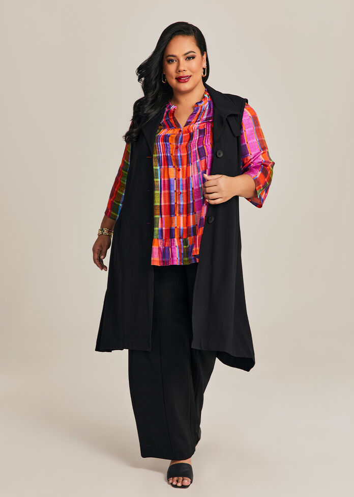 Pintuck Check Outfit