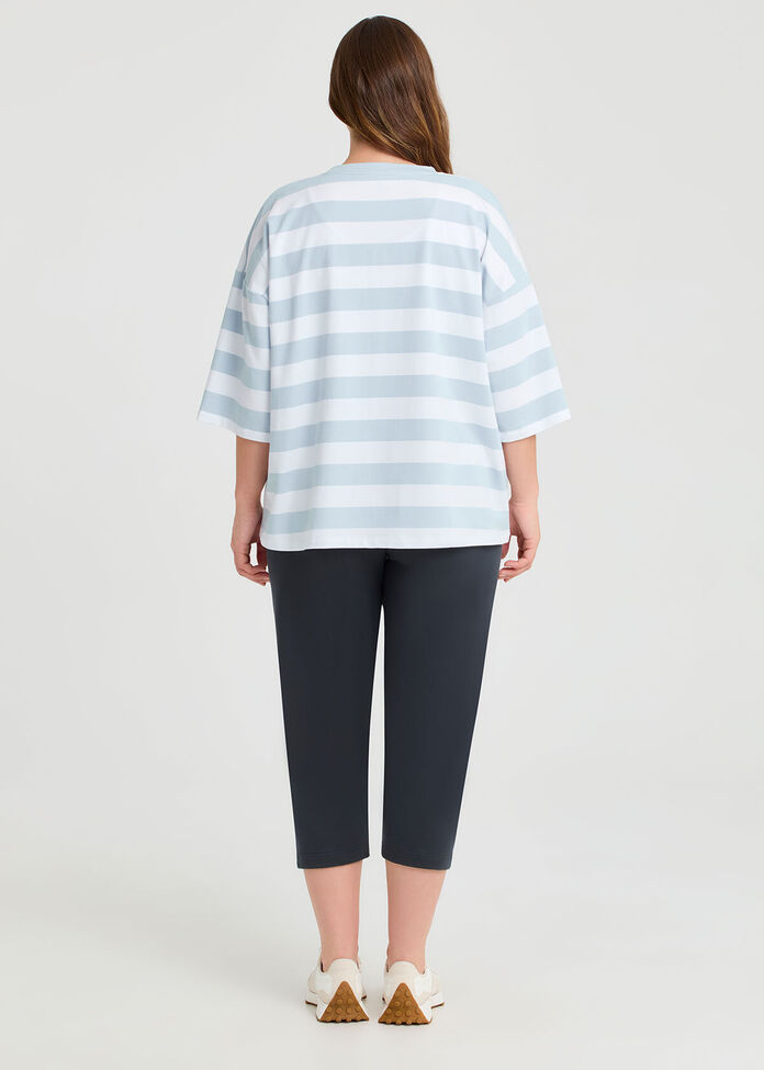 Shop Plus Size Cotton Stripe Pocket Sweatshirt, Stripes | Taking Shape NZ