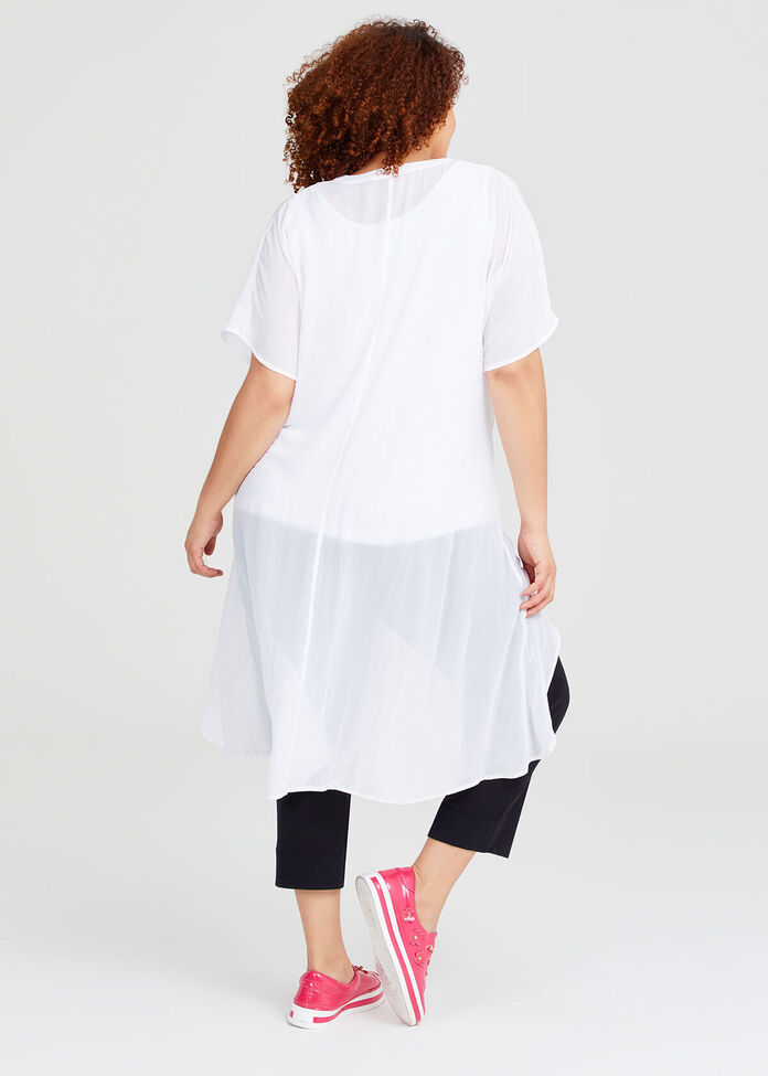 Shop Plus Size Chiffon Ada Layering Top, White | Taking Shape AU