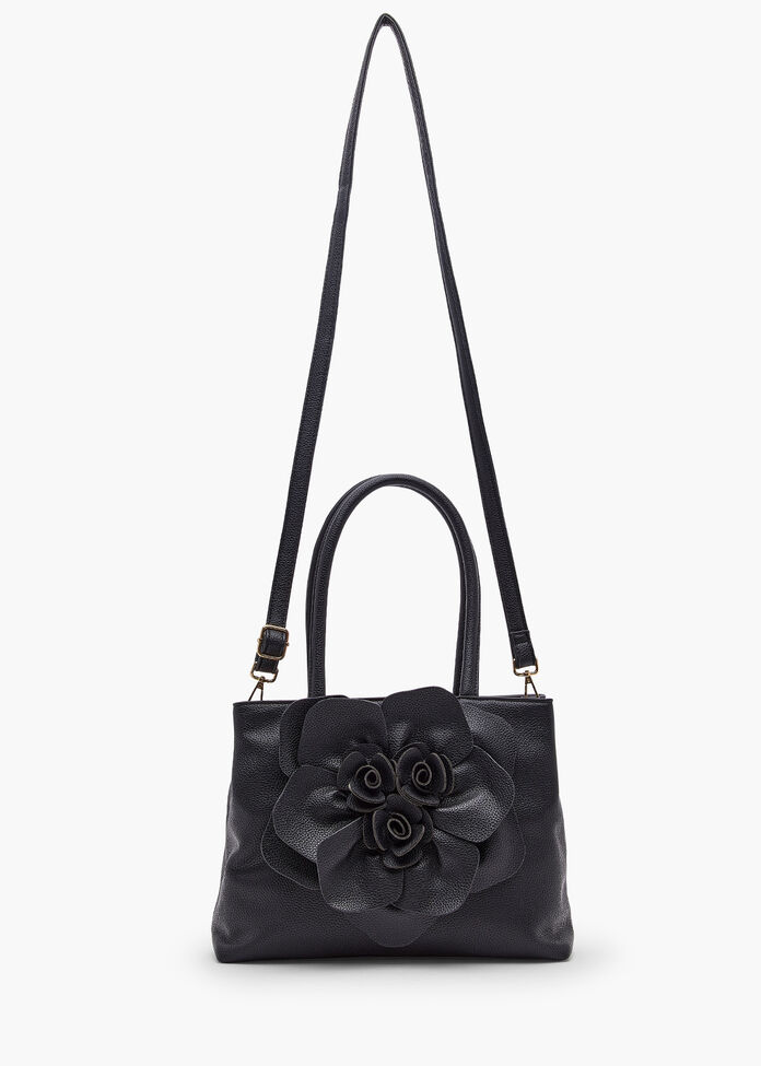 Shop Rosette Flower Bag in Black | Accessories | Taking Shape AU