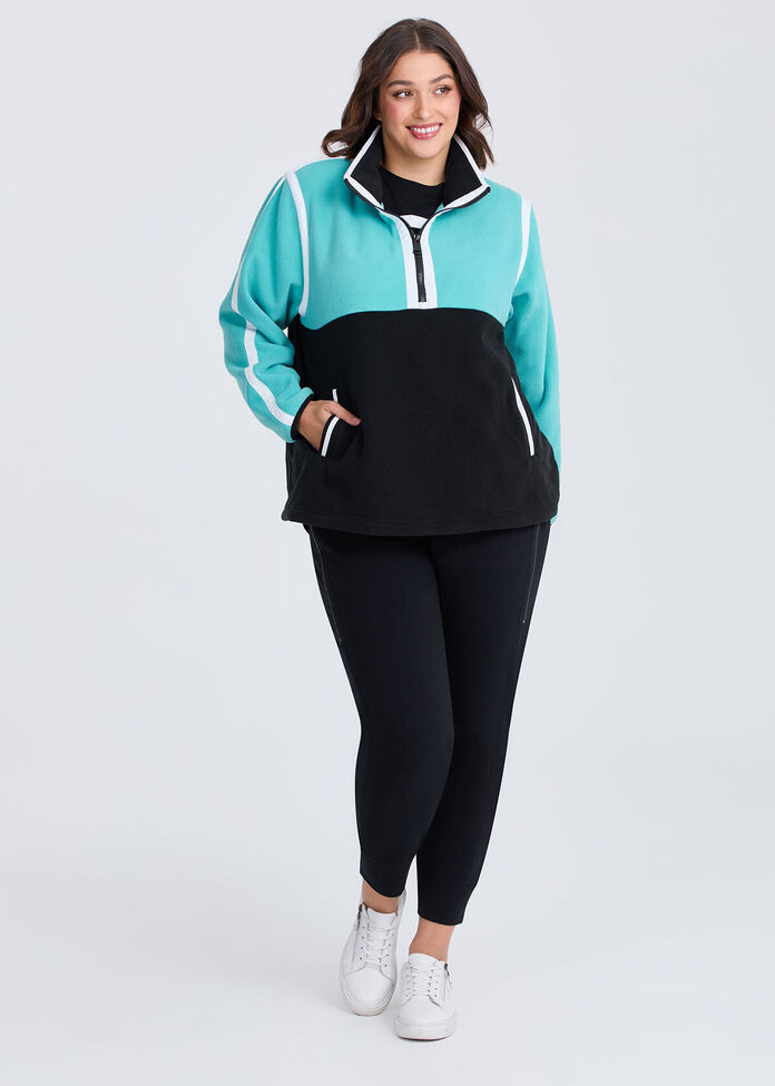 Shop Plus Size Active Polar Fleece Top, Multi | Taking Shape NZ