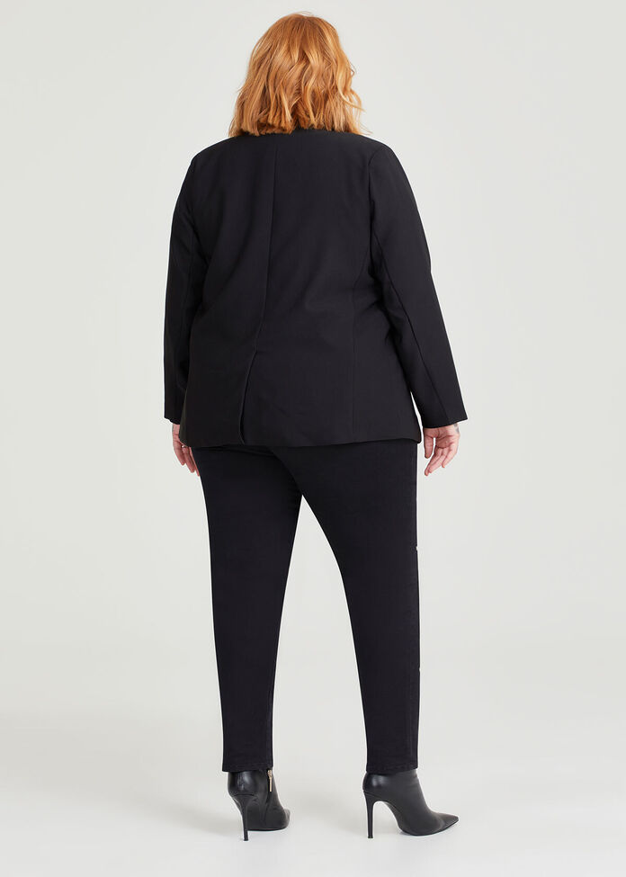 Shop Plus Size Stud Detail Blazer, Black | Taking Shape AU