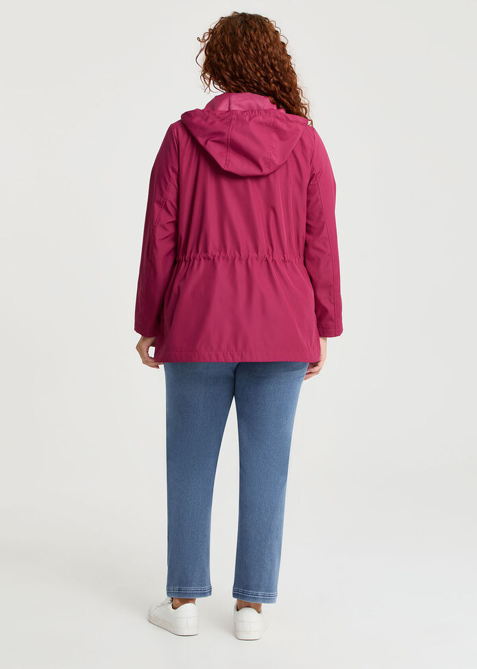 Shop Plus Size Hooded Anorak Jacket, Pink | Taking Shape AU