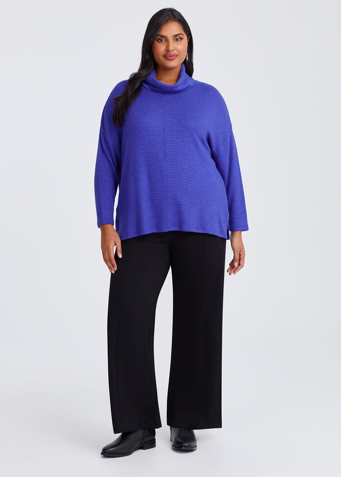 Shop Plus Size Natural Rib Sienna Top, Blue | Taking Shape NZ