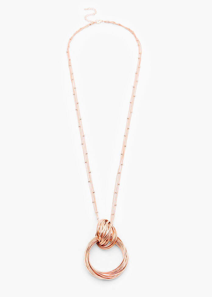 Long Knot Necklace | Rose Gold Jewellery | Taking Shape NZ