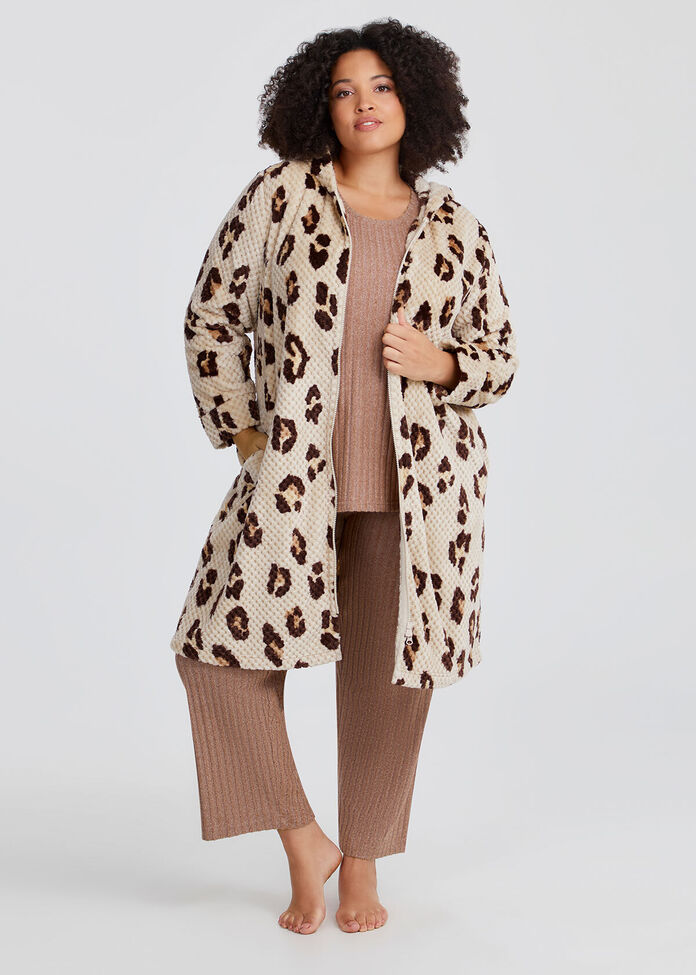 Shop Plus Size Cosy Rib Lounge Top in Brown | Taking Shape IL