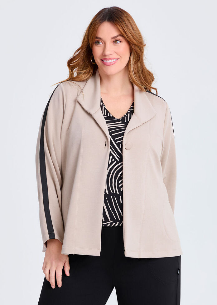 Shop Plus Size Natural Hine Cardigan, Nude | Taking Shape NZ