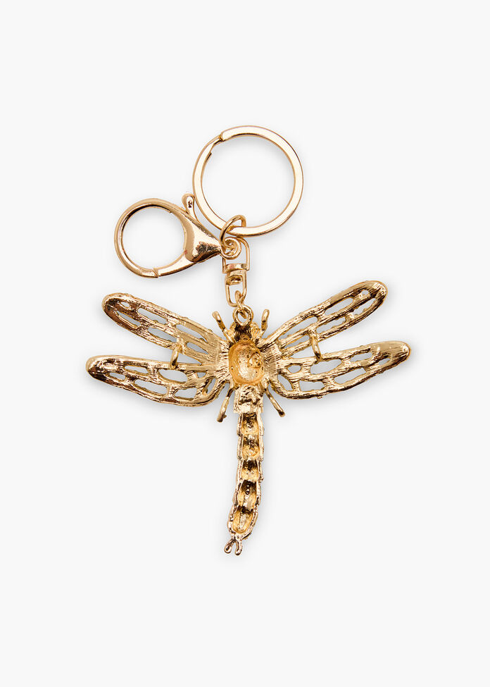 Shop Bling Green Dragonfly Keychain in Green | Accessories | Taking ...