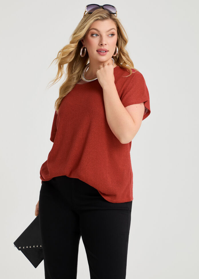 Shop Plus Size Lena Gauze Overtop, Orange | Taking Shape NZ