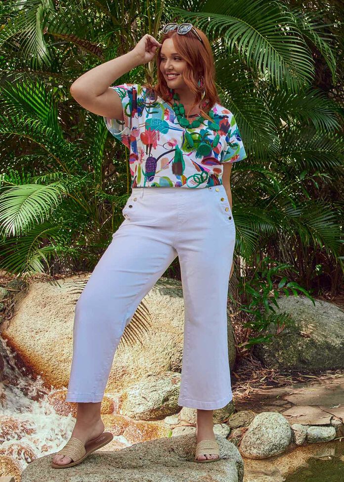 Shop Plus Size Kelly Abstract Art Top, Multi | Taking Shape AU