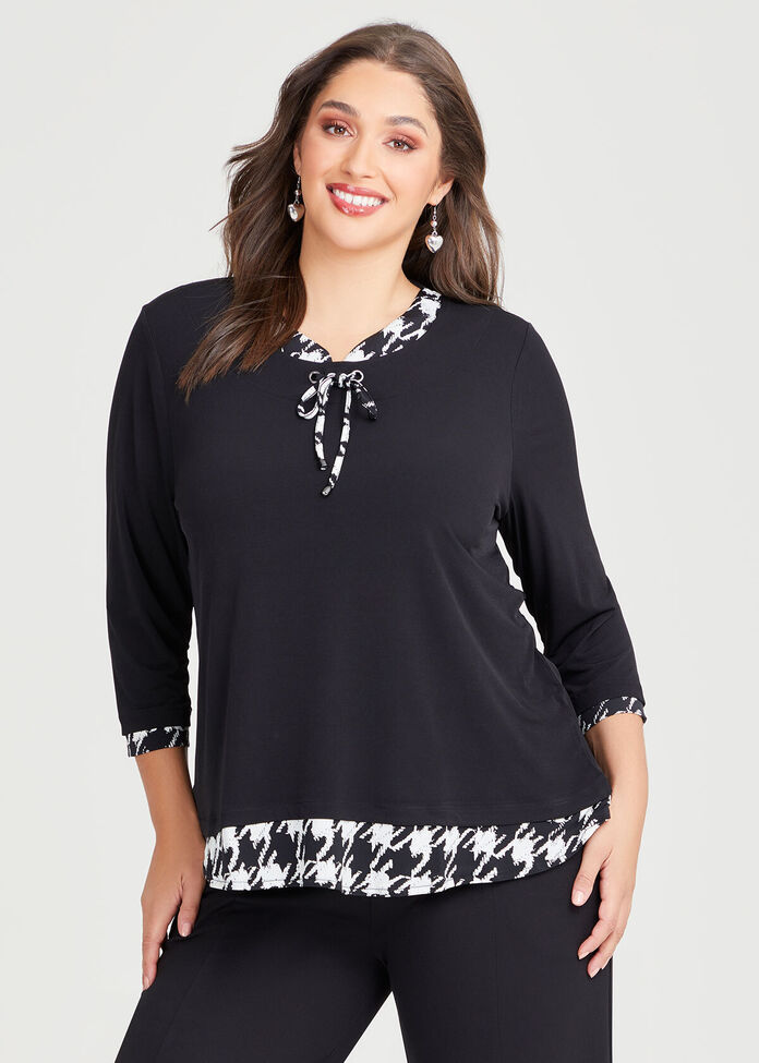 Shop Plus Size Mock Shirt Luna Top, Black | Taking Shape AU