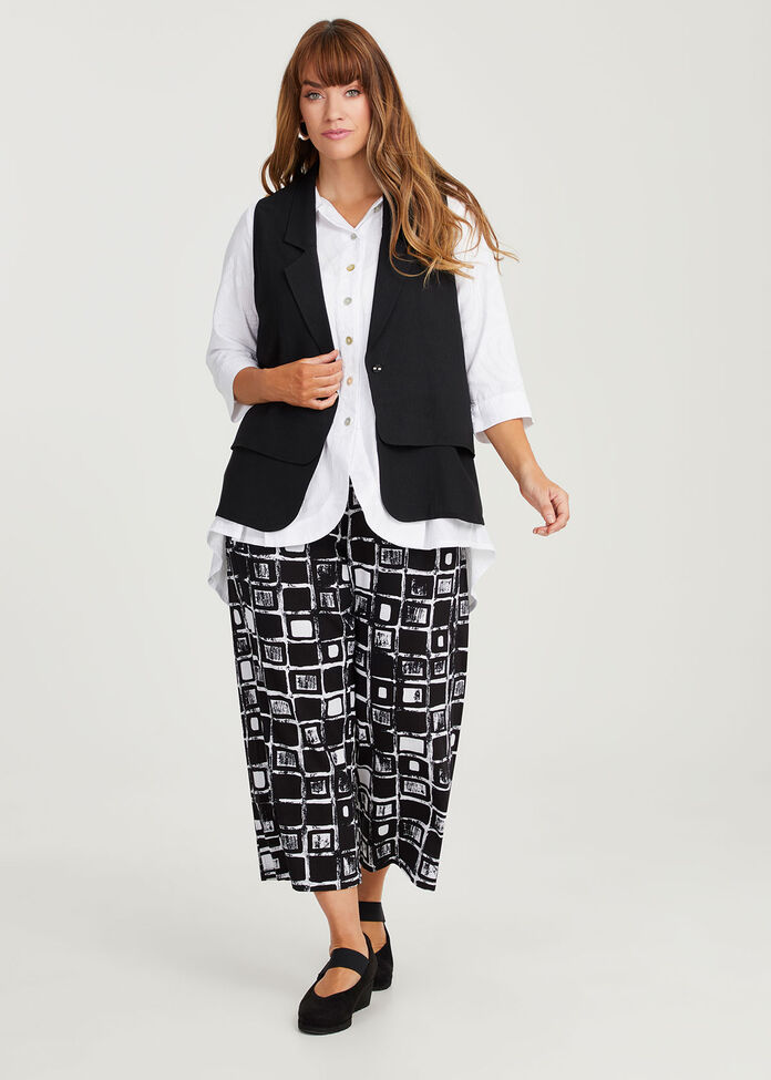 Shop Plus Size Drape Back Vest, Black | Taking Shape AU