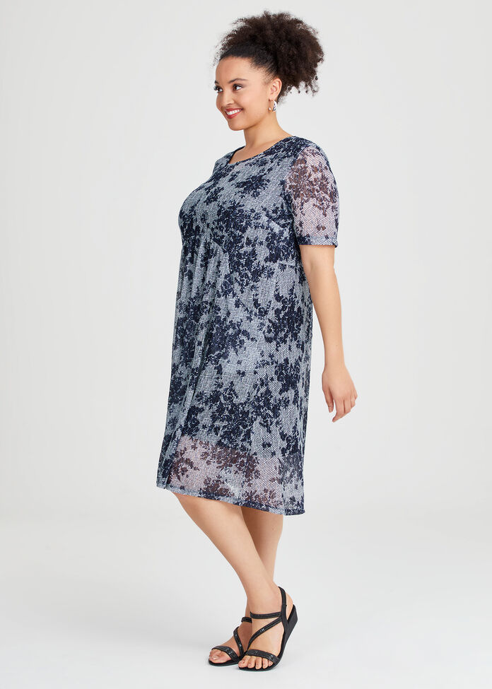 Shop Plus Size Everyday Mesh Empire Dress, Blue | Taking Shape AU