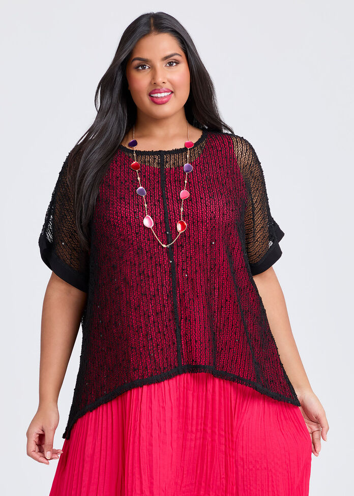 Shop Plus Size Textured Lulu Overtop, Black | Taking Shape AU