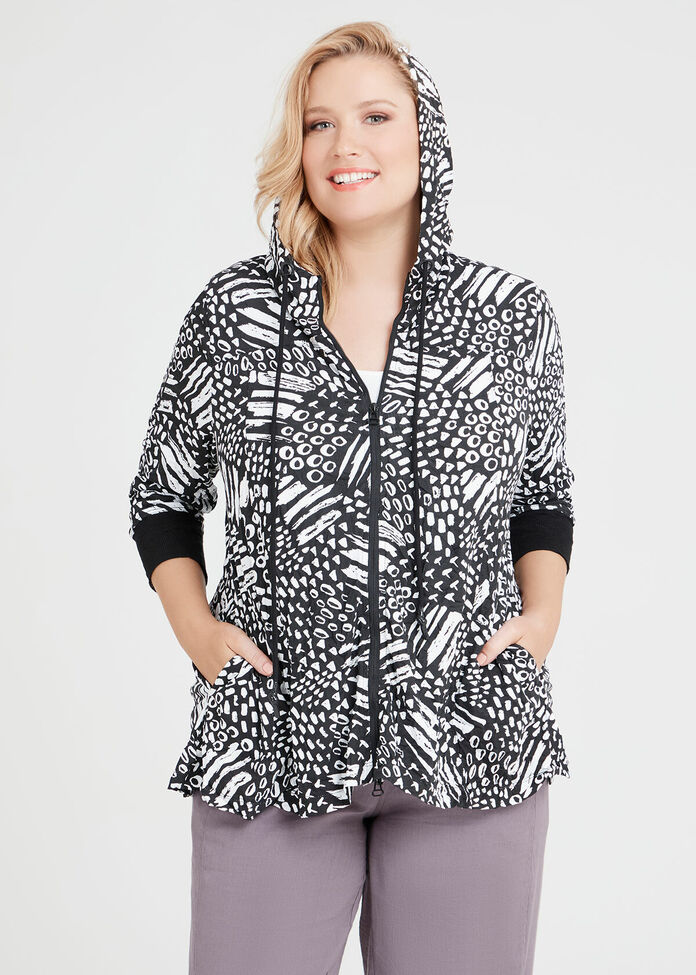 Shop Plus Size Bamboo Monochromatic Cardigan, Print | Taking Shape AU