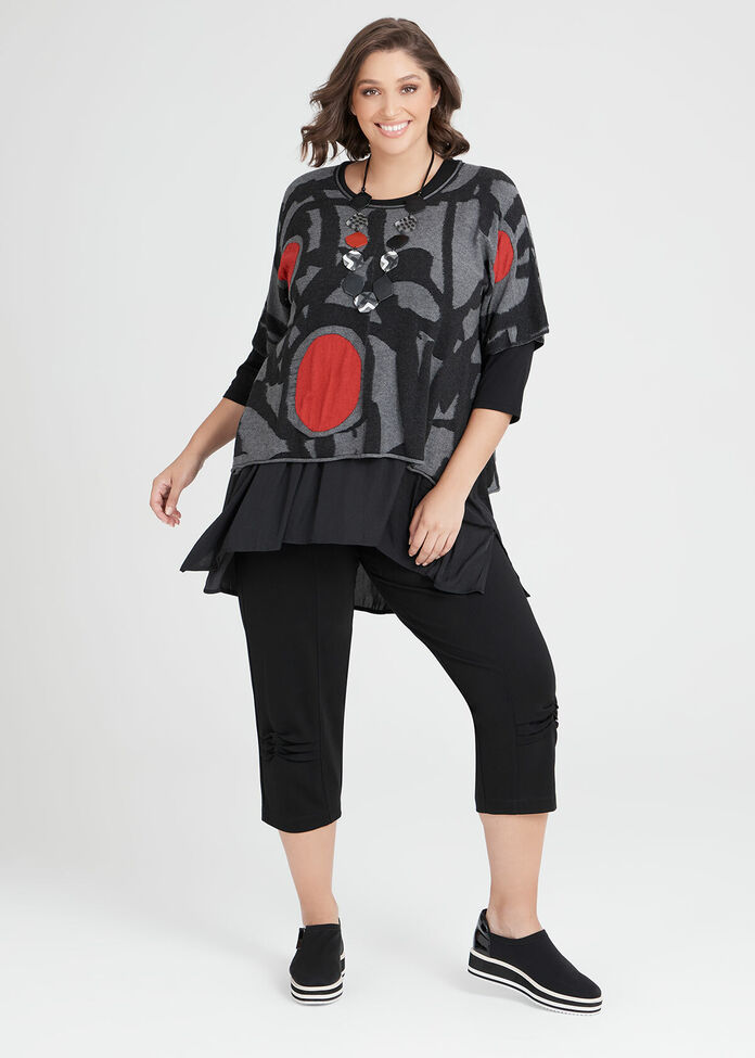 Shop Plus Size Ruby Jacquard Cotton Jumper, Grey | Taking Shape AU