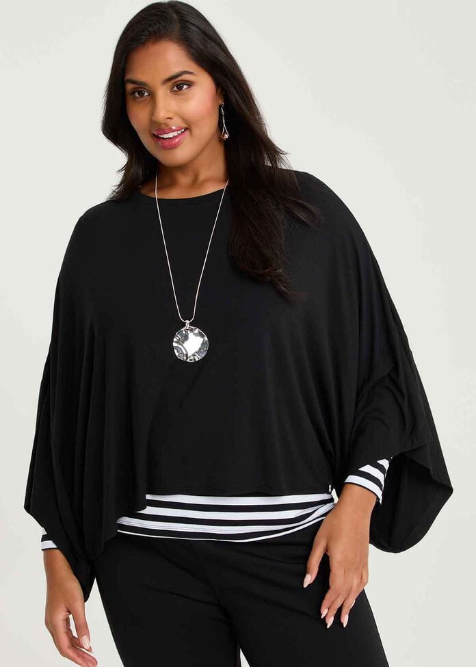 Shop Plus Size Bamboo Cozy Layer Top, Black | Taking Shape NZ