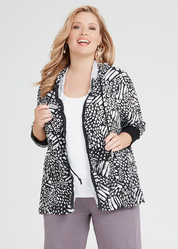 Shop Plus Size Bamboo Monochromatic Cardigan, Print | Taking Shape AU