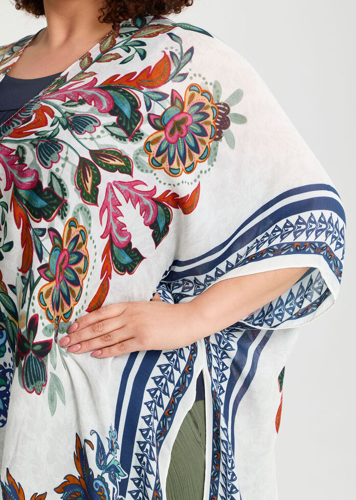 Shop Floral Paisley Cape Kimono in Floral | Accessories | Taking Shape AU