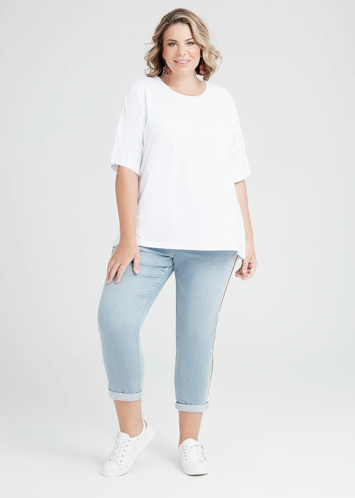 Shop Plus Size Organic Boyfriend Tee, Black | Taking Shape AU