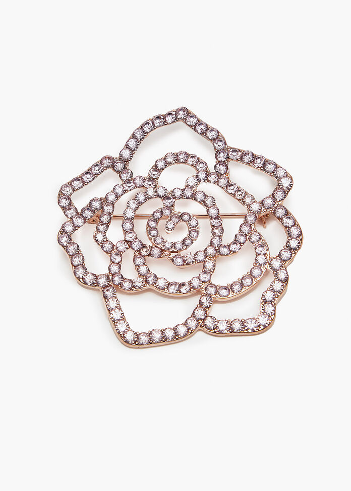 Shop Diamonte Flower Brooch in Red | Accessories | Taking Shape AU