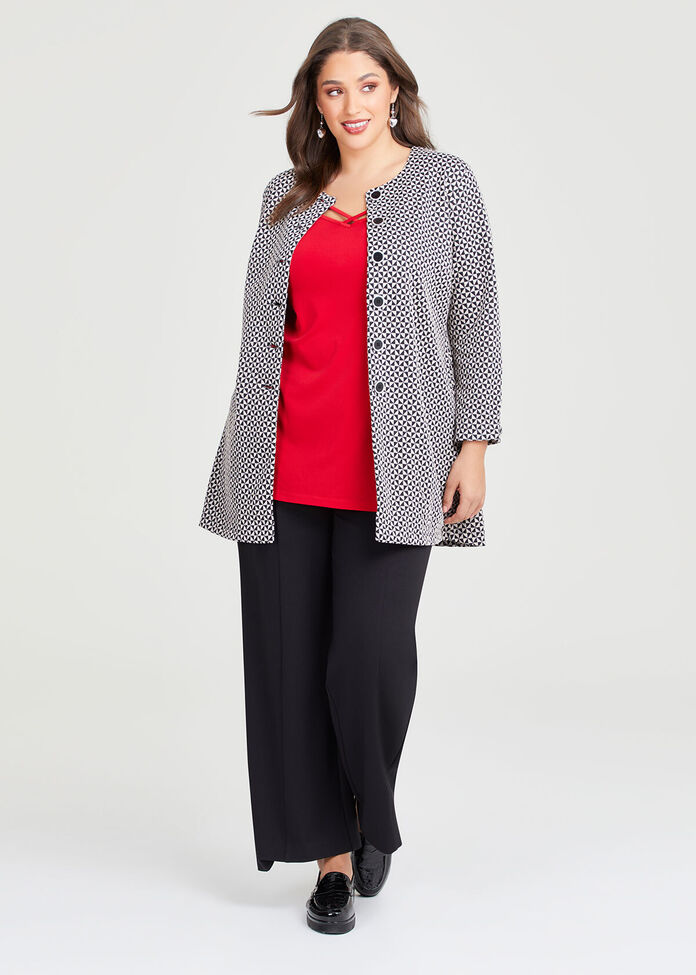 Shop Plus Size Squares Jacquard Jacket in Multi | Sizes 12-30 | Taking ...